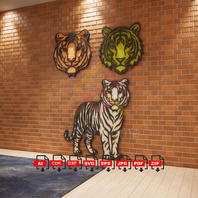 Tiger Head SVG Cut File, Cricut, Glowforge (digital Download) - Etsy