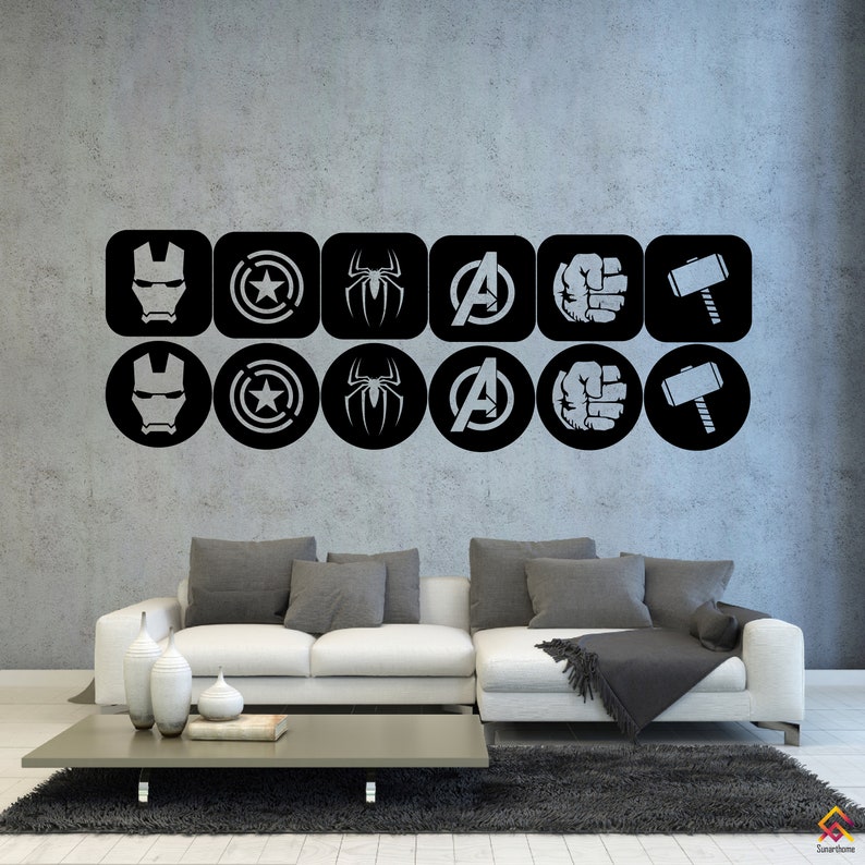 Marvel Heroes Símbolos PNG Vengadores Equipo Marvel Iconos Set DXF Hulk ...