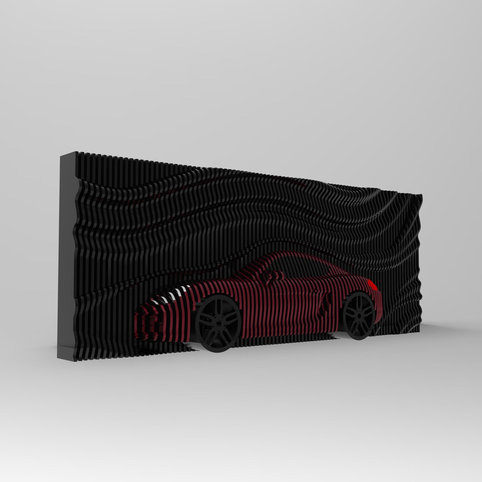 Parametric Design With Car Model, Parametric Wavy Wooden, Parametric ...