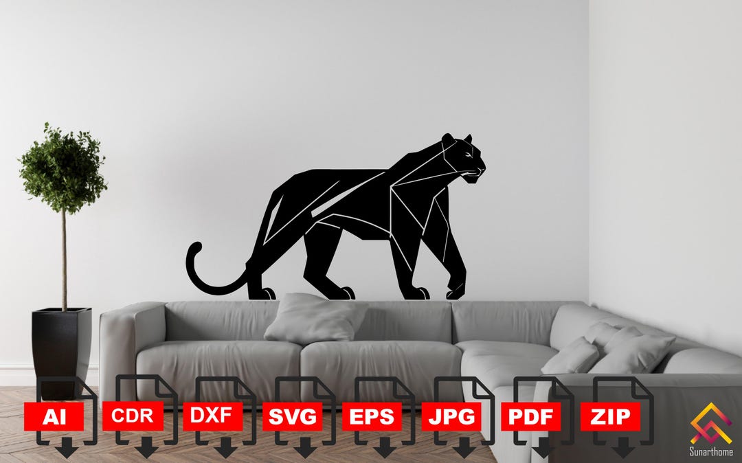 Panther SVG Panther DXF Panther Silhouette PNG Panther Cricut,panther ...