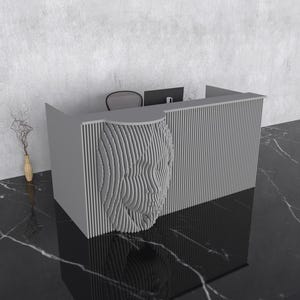 Parametric Woman Face Reception Desk - Customizable Parametric Desk ...