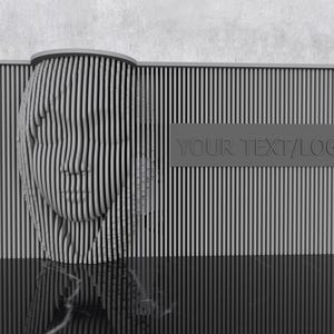 Parametric Woman Face Reception Desk - Customizable Parametric Desk ...