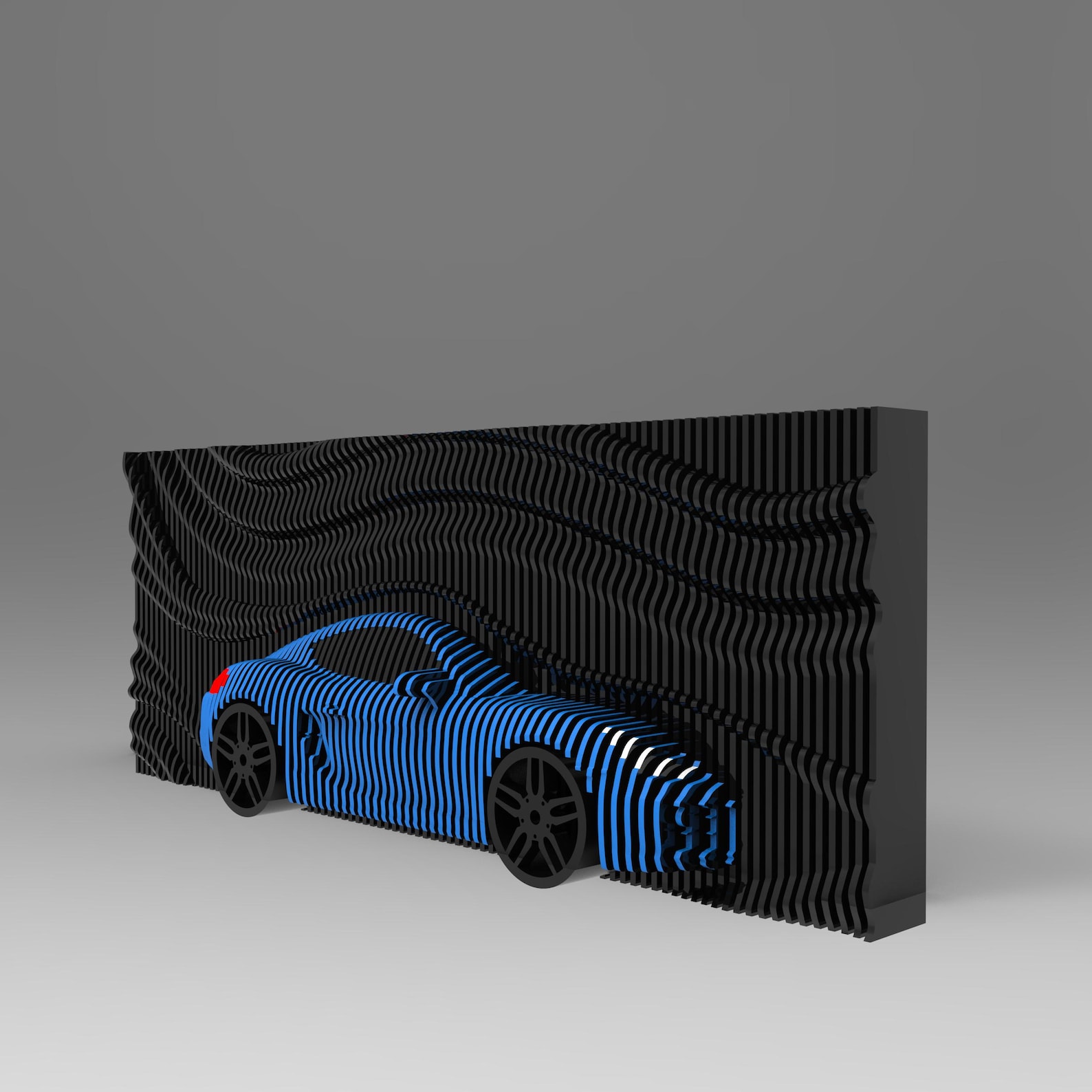 Parametric Design With Car Model, Parametric Wavy Wooden, Parametric ...