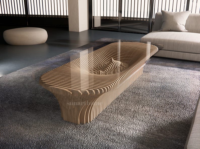 Parametric Shark Coffee Table DXF Files – CNC Router & Laser DXF Files ...