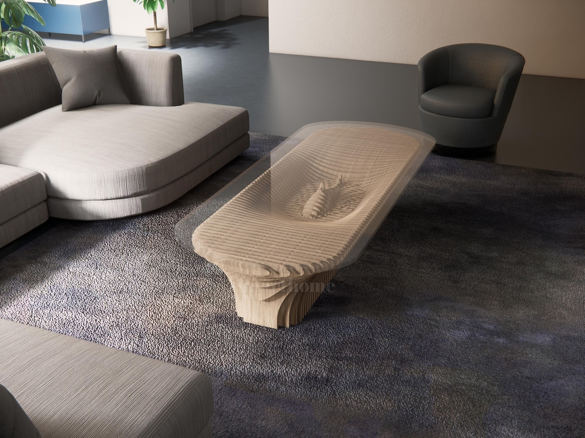 Parametric Shark Coffee Table DXF Files – CNC Router & Laser DXF Files ...