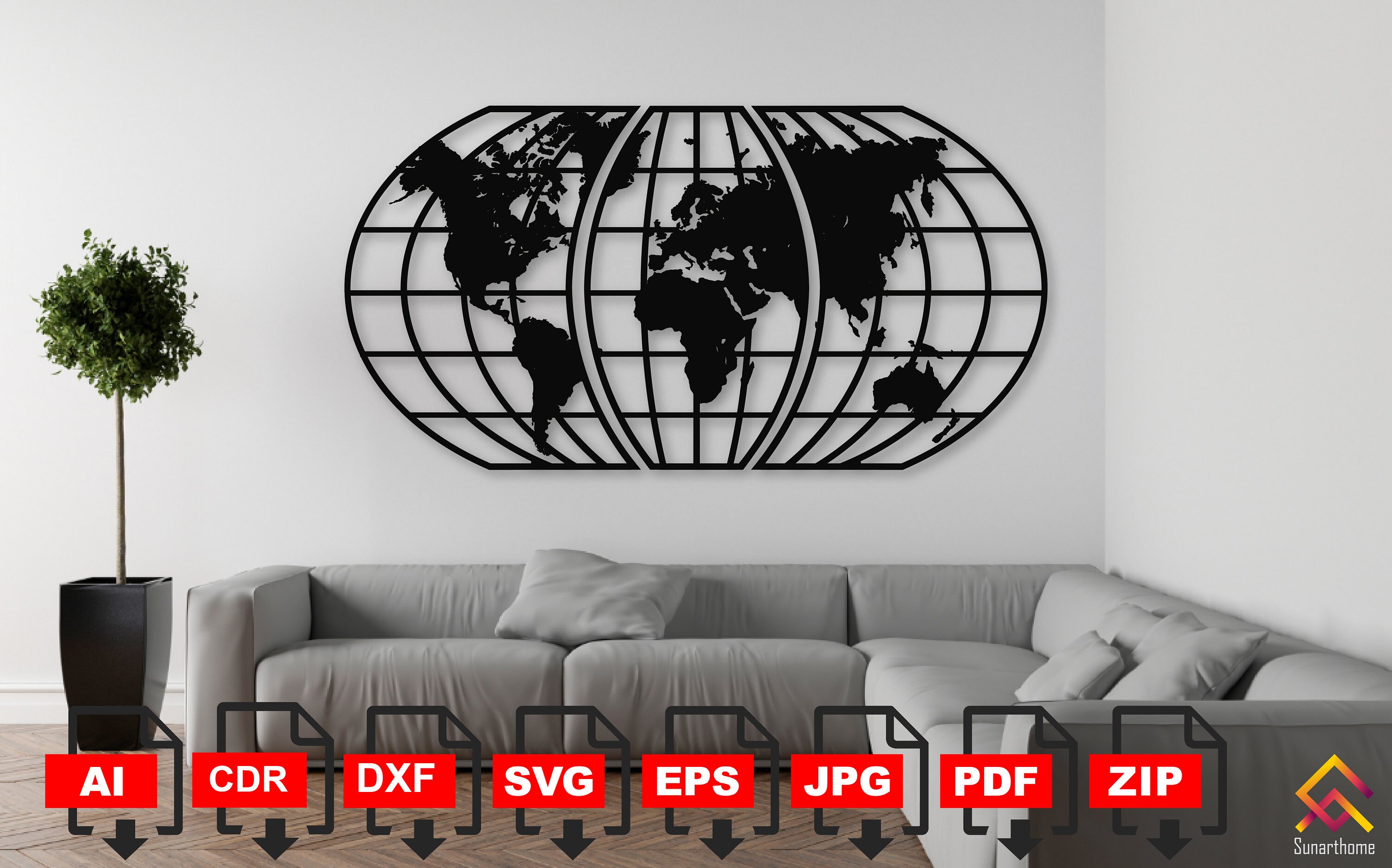 World Svg World Map SVG World Map Cricut World Silhouette - Etsy