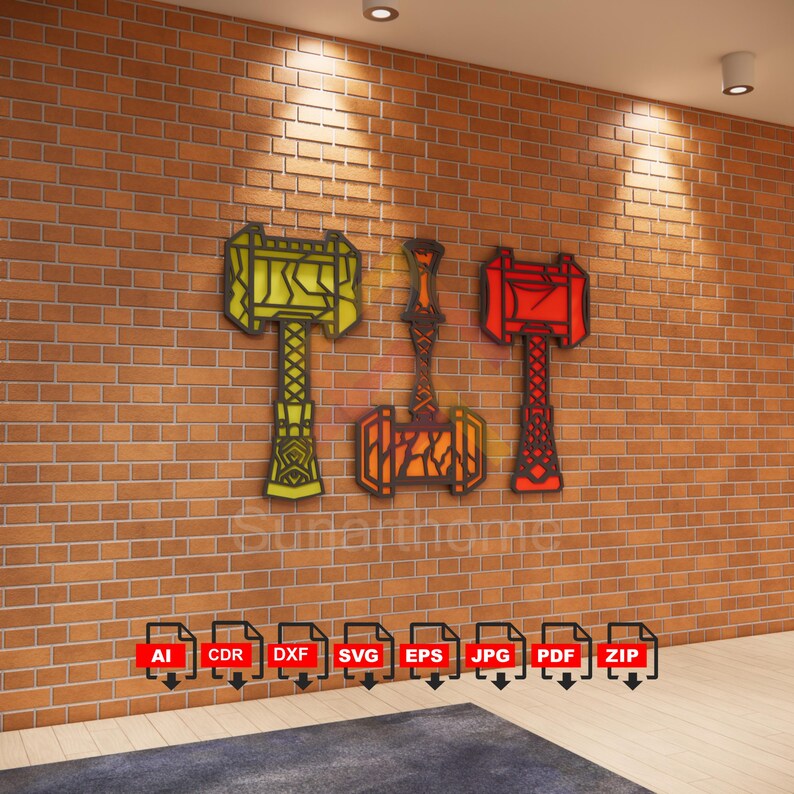Thor Svg Thor Hammer Svg Mjölnir SVG Nordic God Svg Hammer Clipart ...