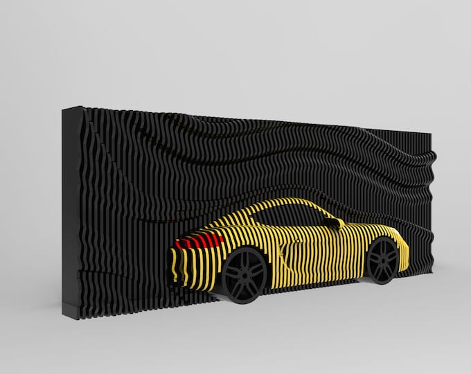 Parametric Design With Car Model, Parametric Wavy Wooden, Parametric ...