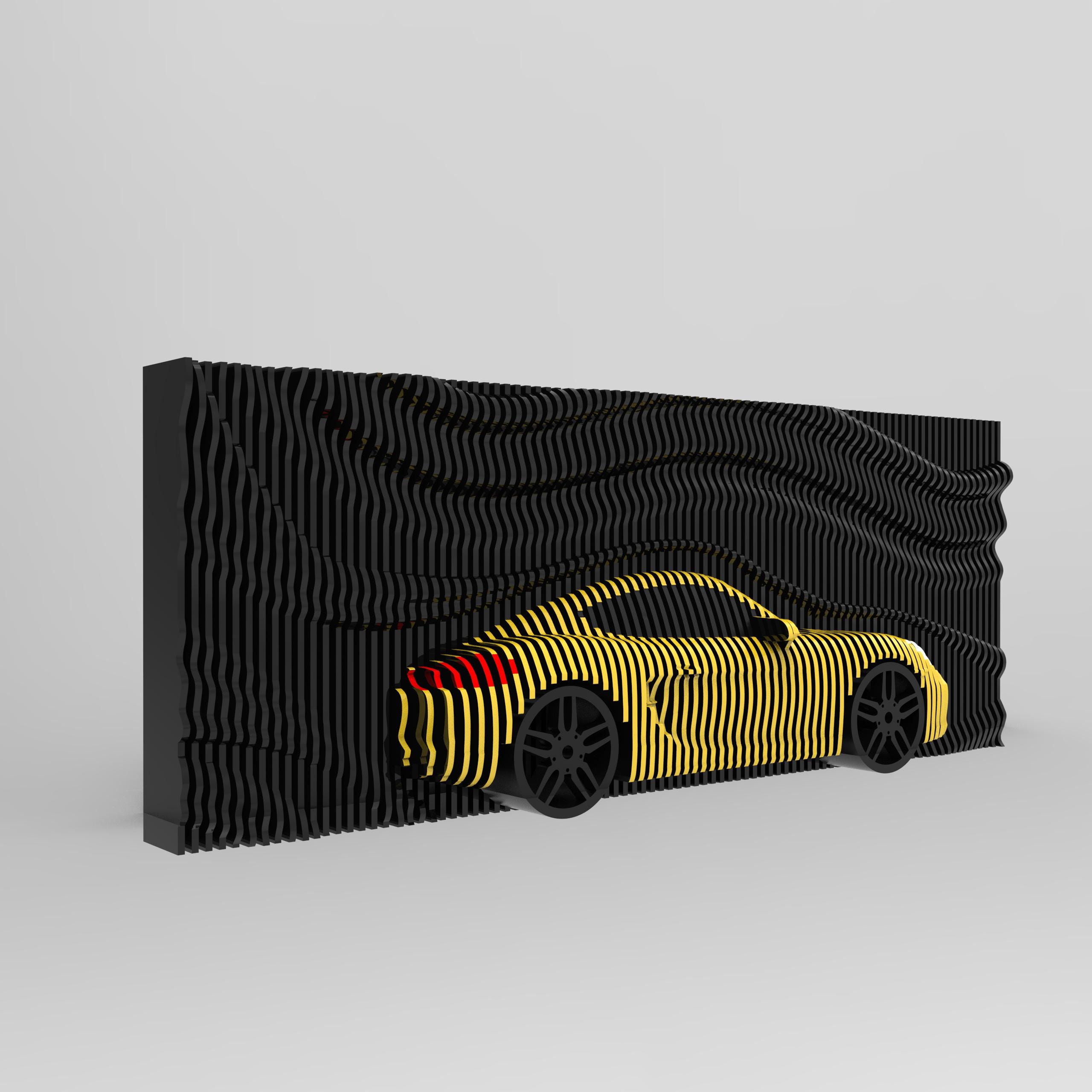 Parametric Design With Car Model, Parametric Wavy Wooden, Parametric ...