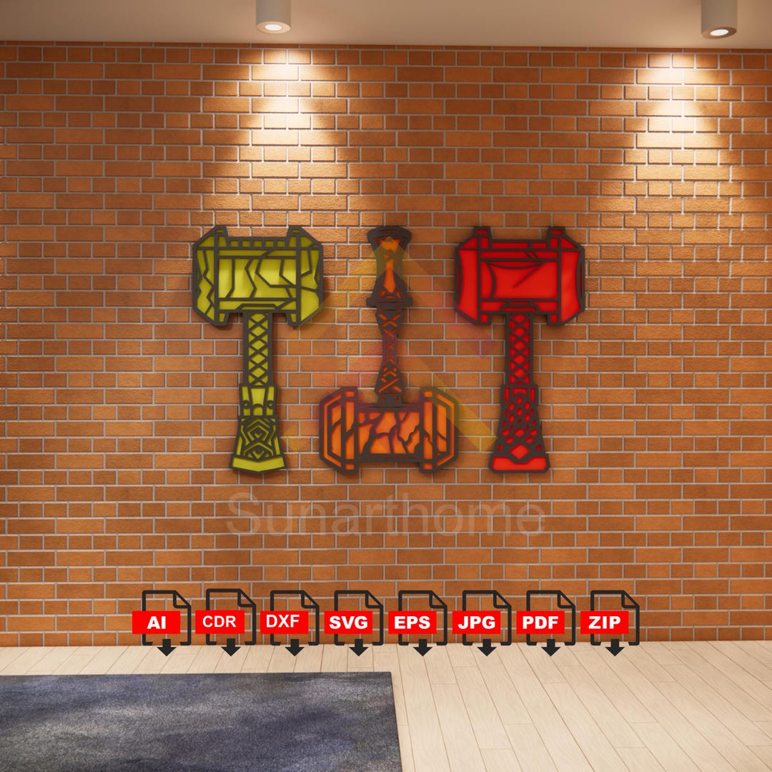 Thor Svg Thor Hammer Svg Mjölnir SVG Nordic God Svg Hammer Clipart ...