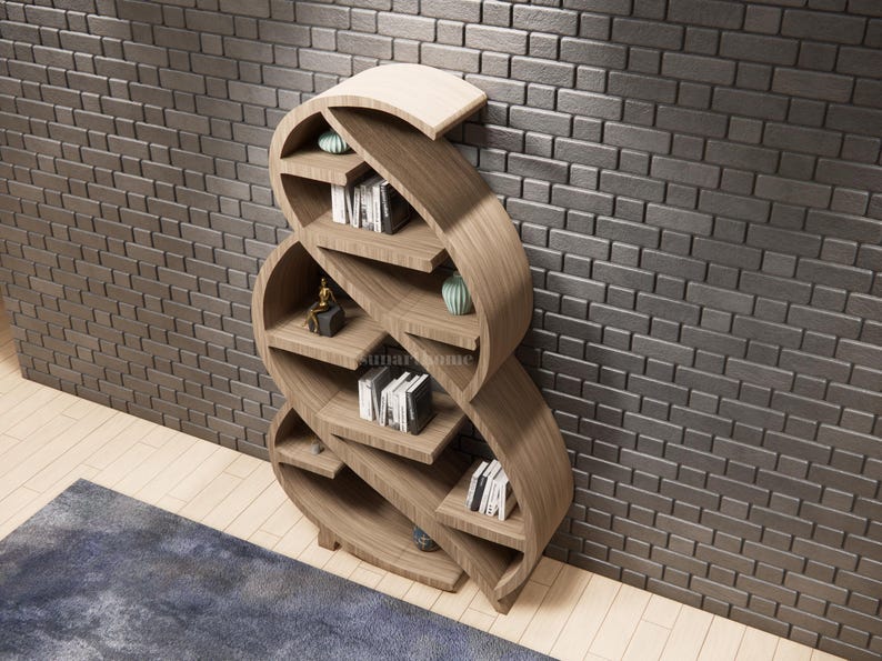 Parametric Bookshelf, Modern Shelf, Parametric Shelf Design for Living ...
