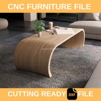 Laser Cut Flat Pack Coffee Table Cdr Dxf Svg Aı File - Etsy