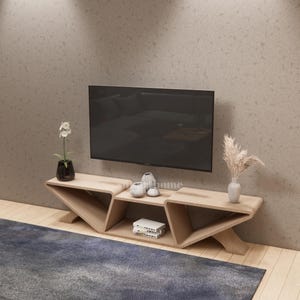 Parametric TV Unit, Modern Wooden TV Console, TV Units for Living Room ...
