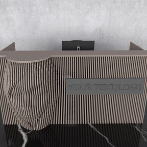 Parametric Woman Face Reception Desk - Customizable Parametric Desk ...