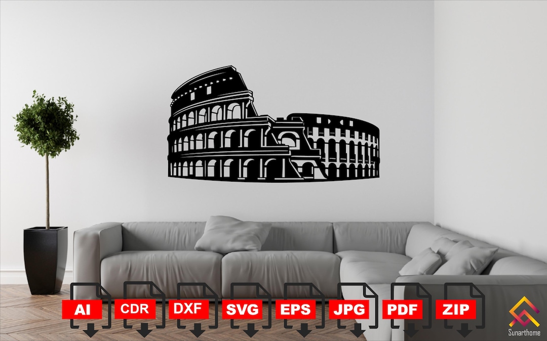 Colosseum SVG | Colosseum Dxf | Cutting Files for Cricut & Silhouette ...