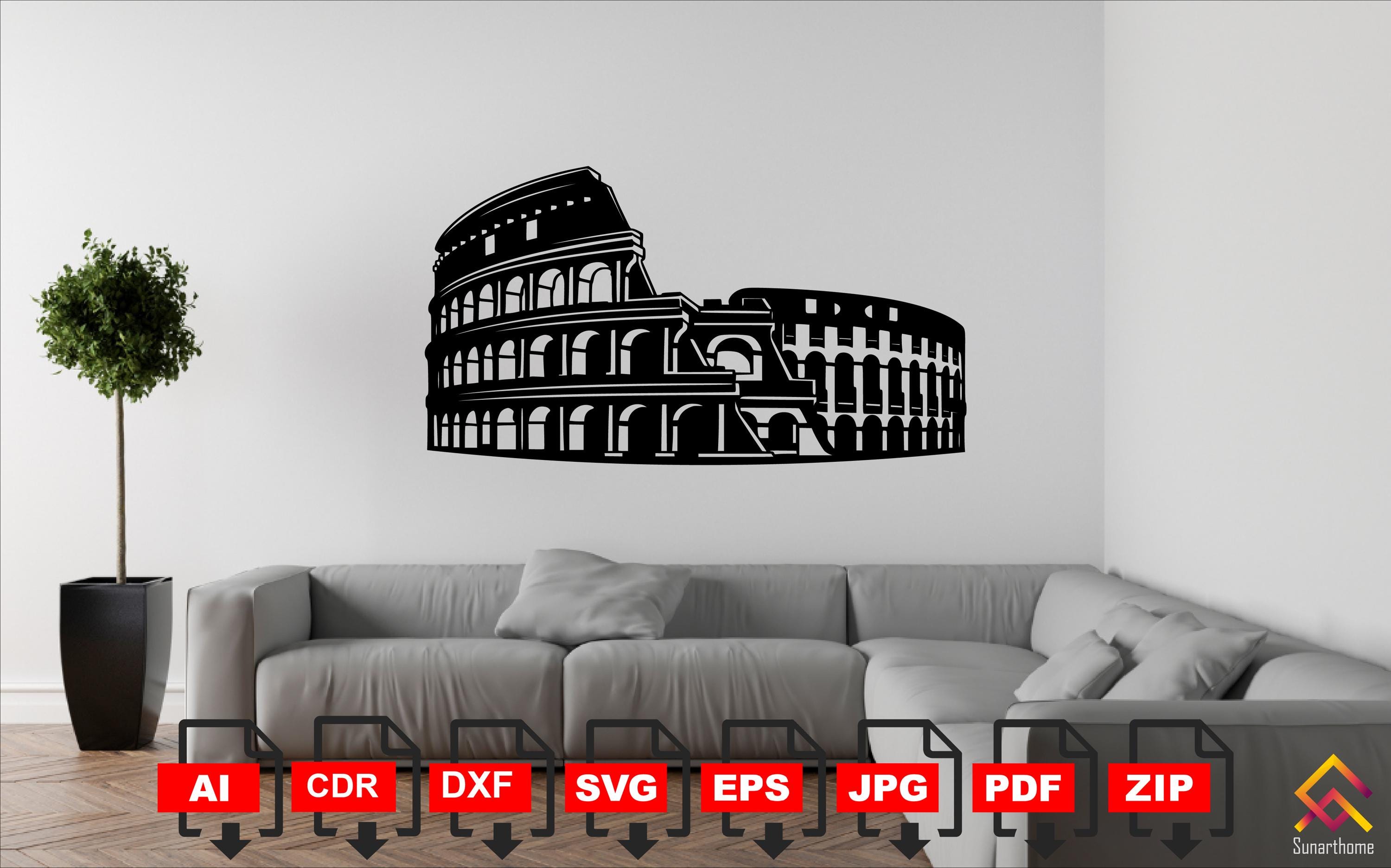 Colosseum SVG | Colosseum Dxf | Cutting Files for Cricut & Silhouette ...