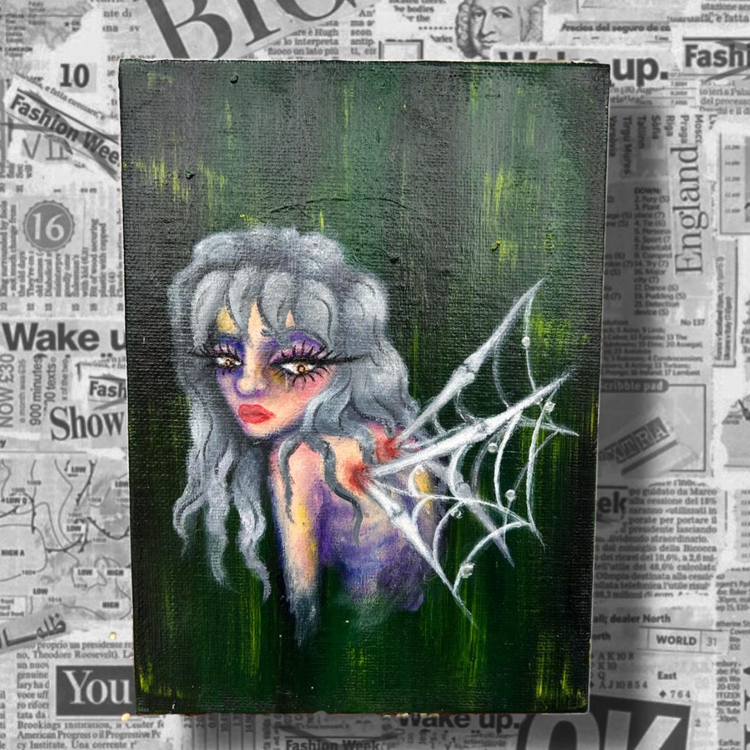 Webs of Despair Painting - Etsy