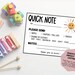 Printable Daycare Note | Teacher Going Home Note | Daycare Mail | Note ...