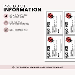 Printable Daycare Note, Preschool Note Home, Daycare Mail, Note From ...