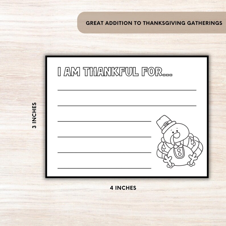 Printable Thanksgiving Craft Activity, Kids Coloring, Gratitude ...