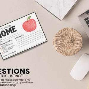 Printable School Note | Note From Home | Parent Mail | Parent Note to ...