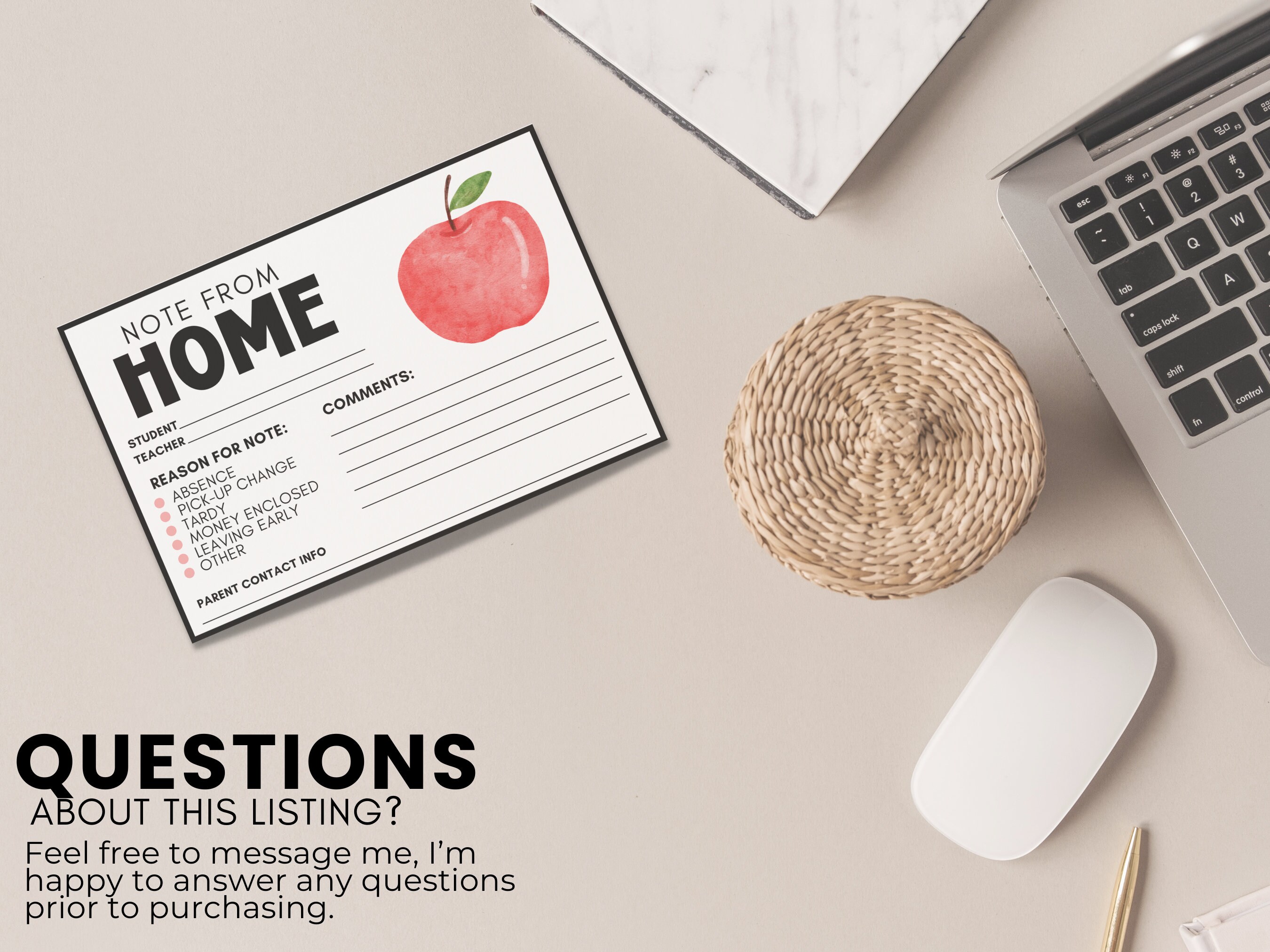 Printable School Note | Note From Home | Parent Mail | Parent Note to ...