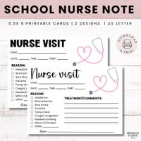 School Nurse Clinic Passes - Etsy