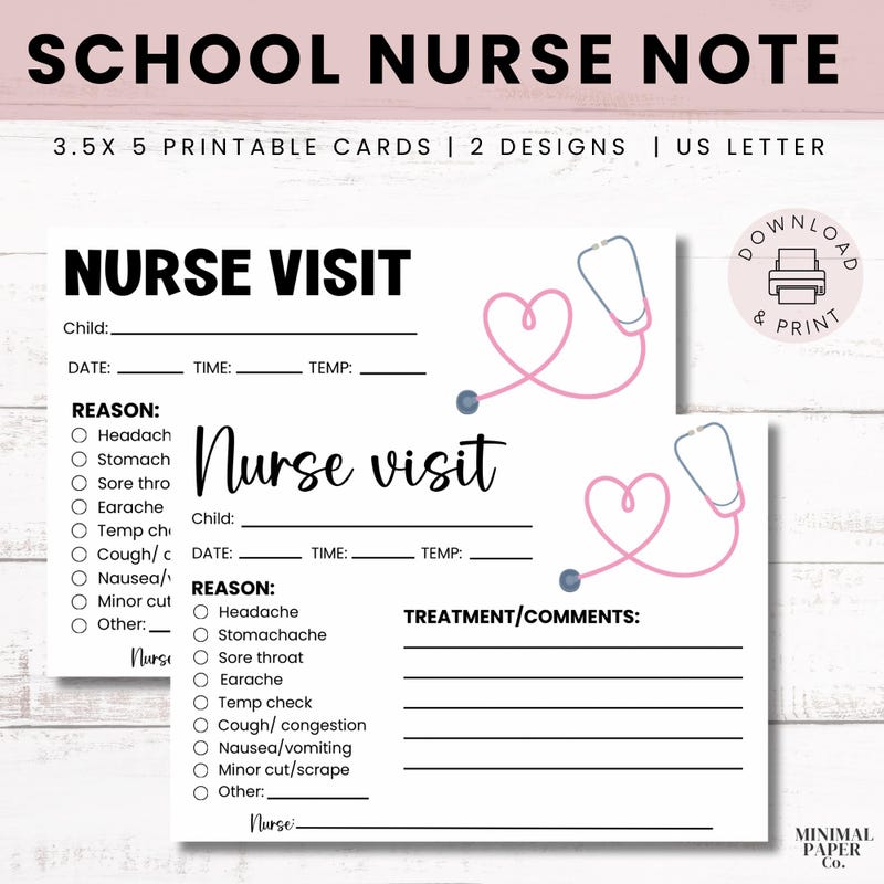 Nurse Pass for School Nurse - Etsy