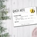 Printable Daycare Note | Teacher Going Home Note | Daycare Mail | Note ...
