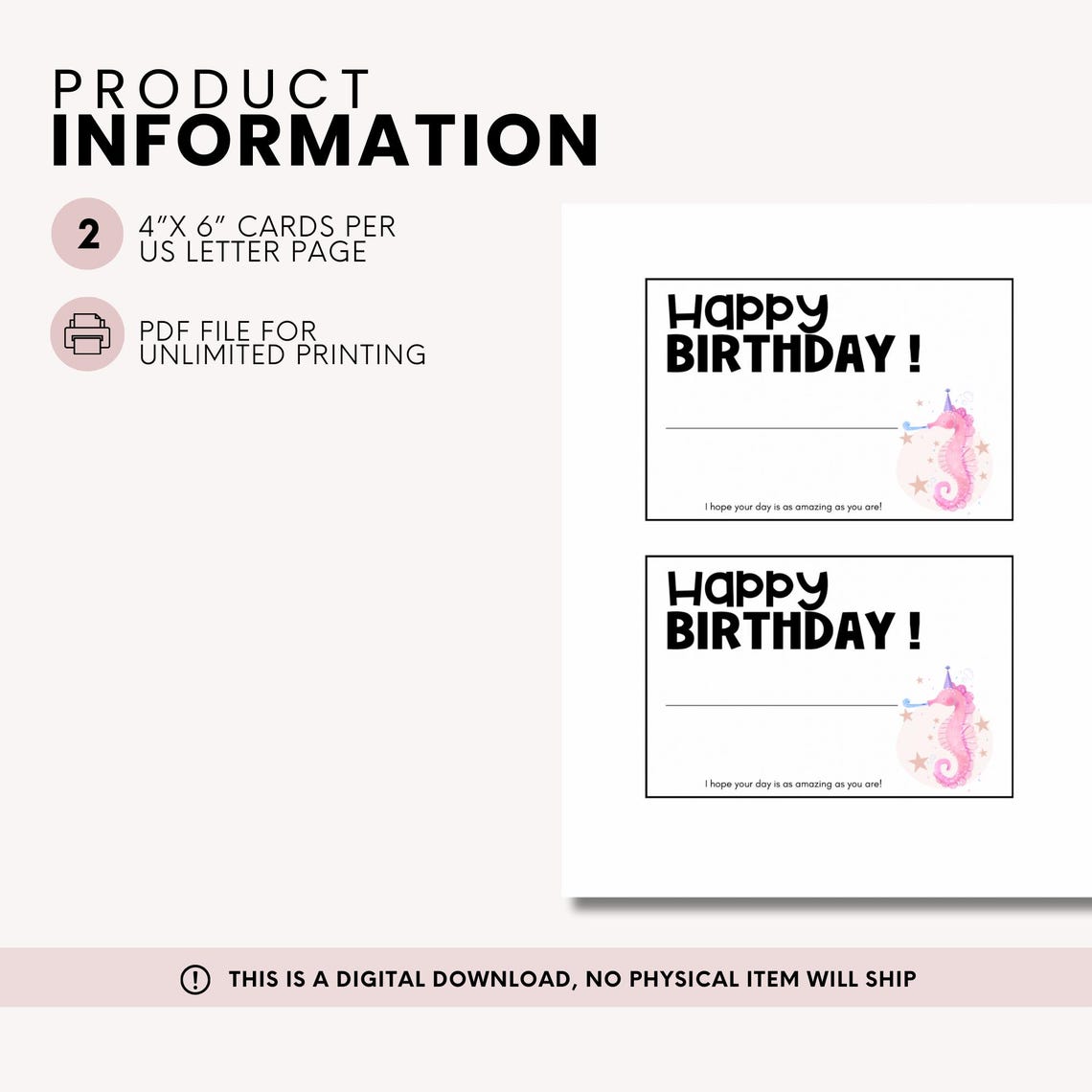 Happy Birthday Card for Students, Classroom Birthday, Student Birthday ...