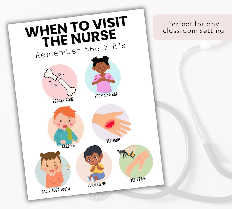 School Nurse Clinic Decor, School Nurse Sign, School Nurse Office ...