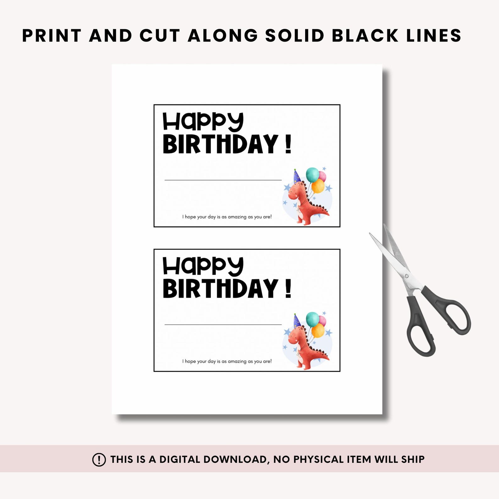 Happy Birthday Card for Students, Classroom Birthday, Student Birthday ...