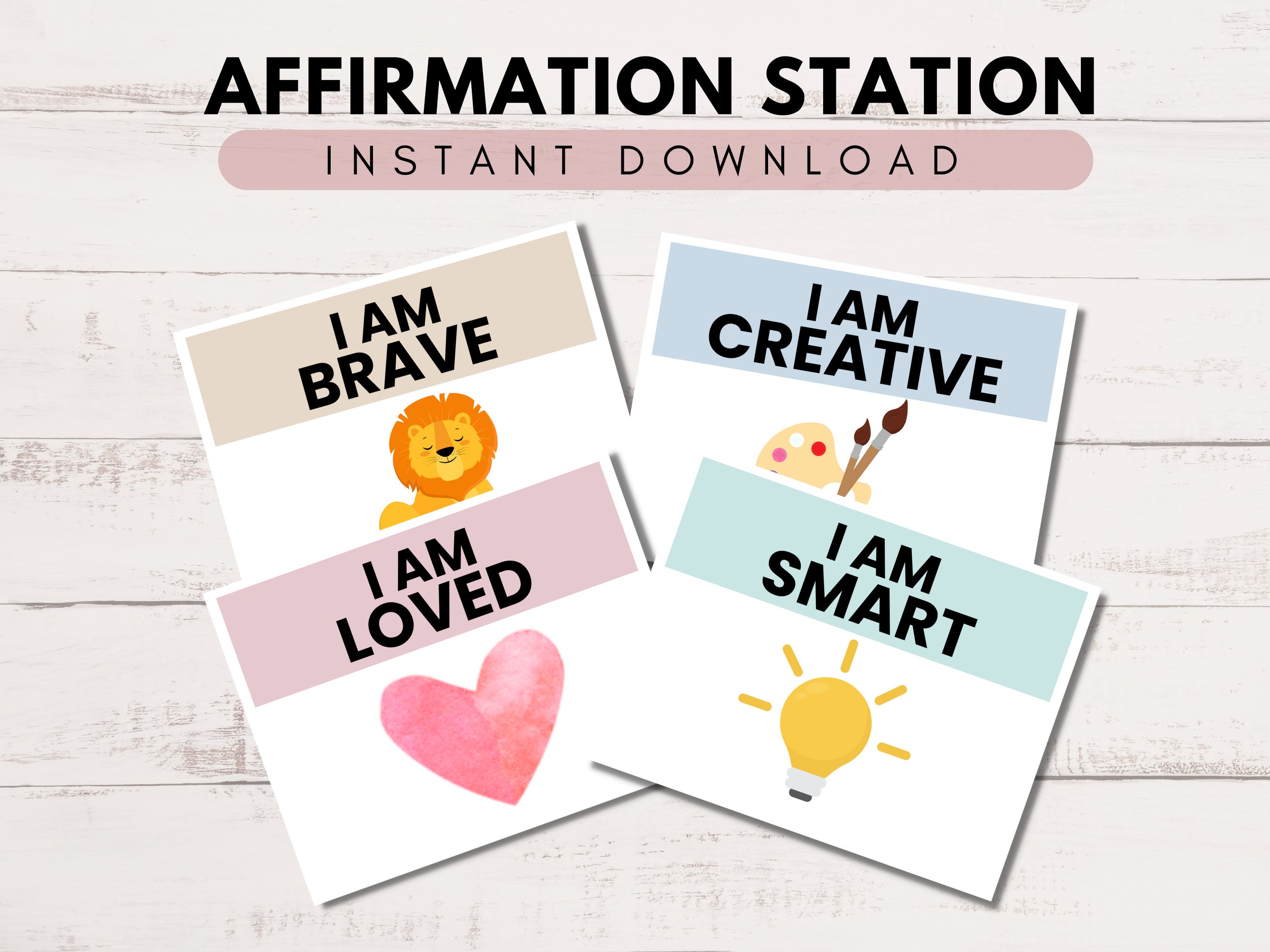 Affirmation Station Printable Classroom Signs - Etsy