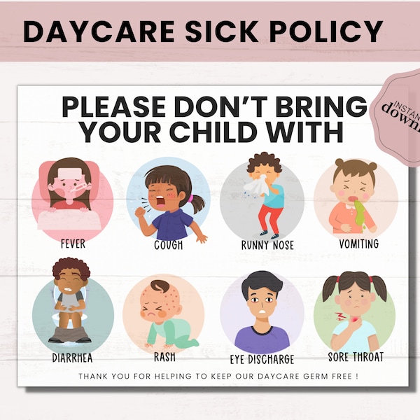 Sick Policy Flyer - Etsy