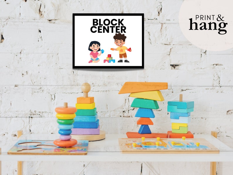Simple Minimalistic Daycare and Childcare Center Signs | Classroom ...