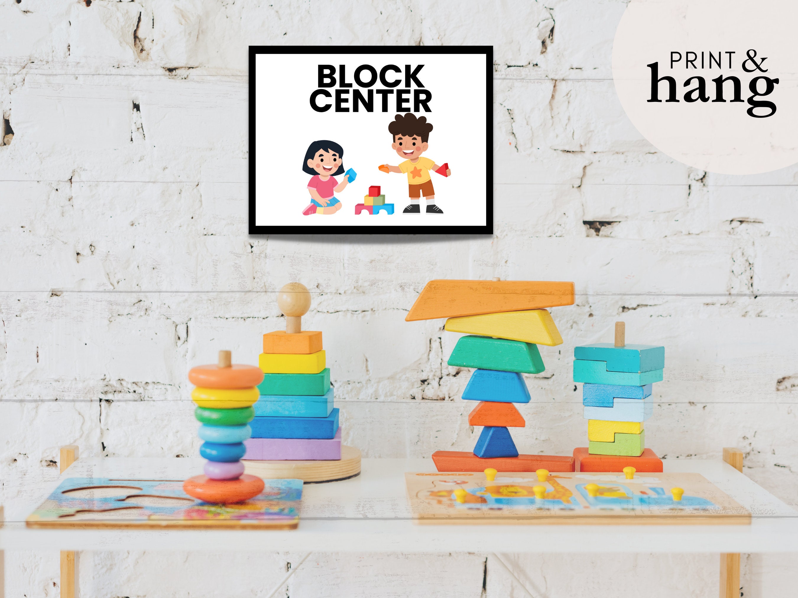 Simple Minimalistic Daycare and Childcare Center Signs | Classroom ...