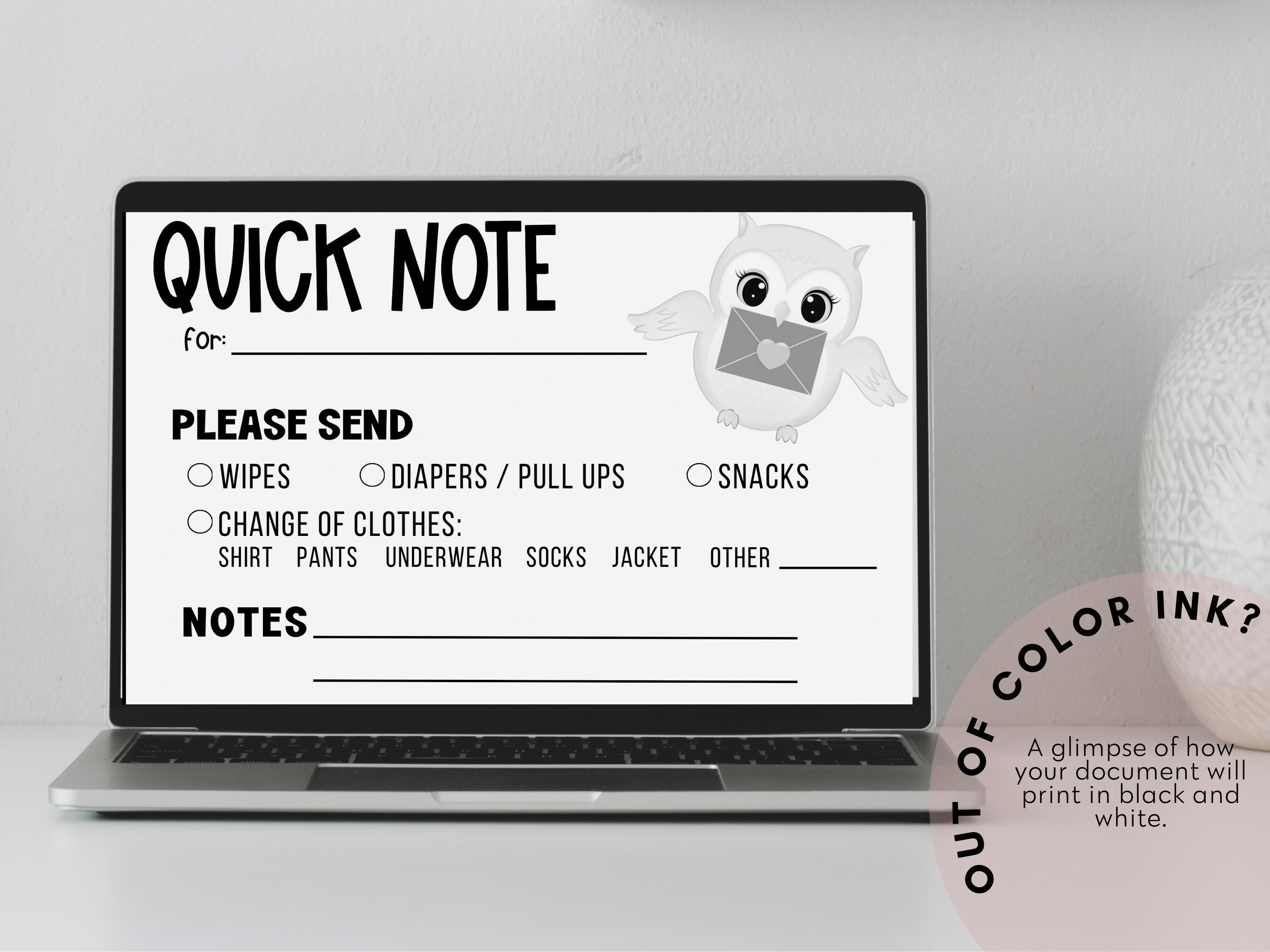 Valentine Note Card, Teacher Mail, Parent Reminders for Daycare - Etsy