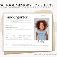 Memory Box Questionnaire L Printable Kids Interview Questions L PDF ...