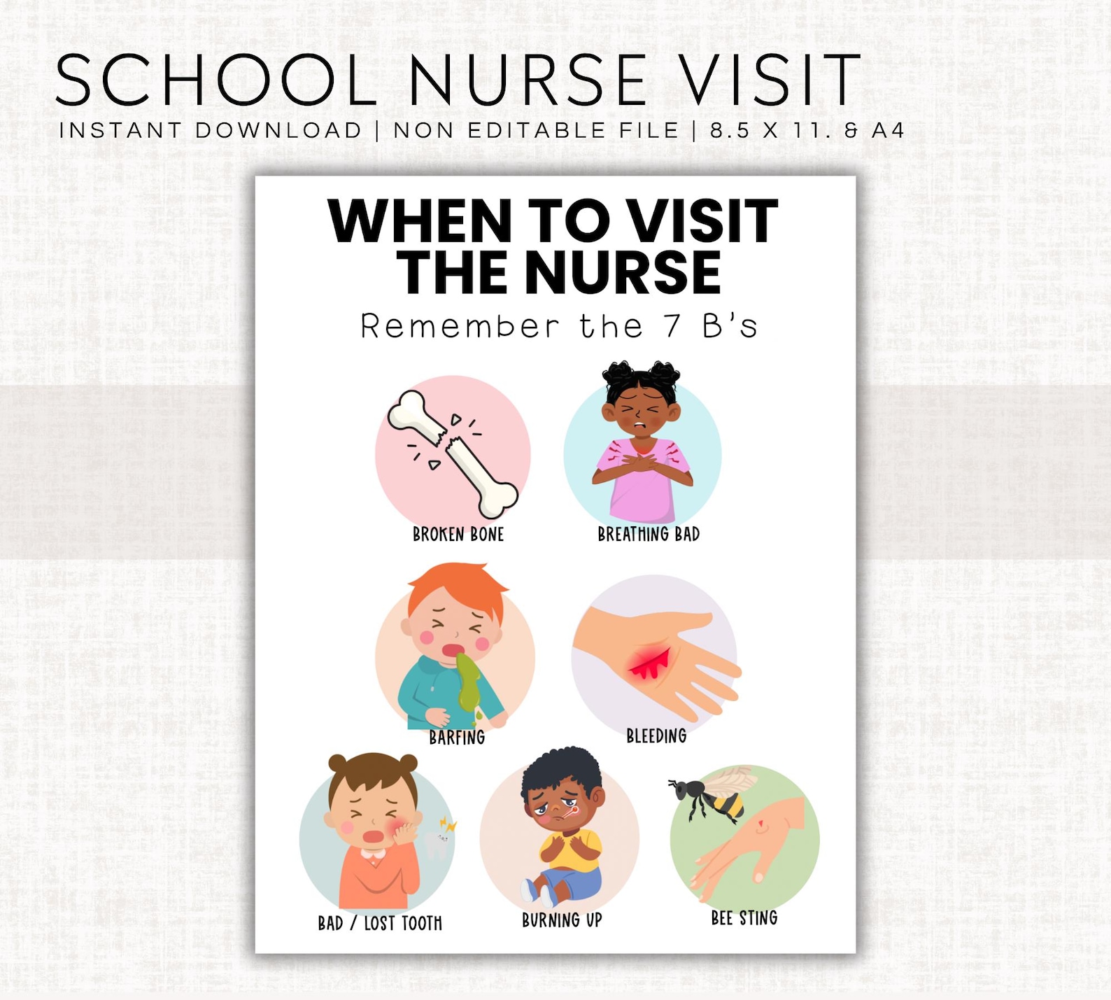 School Nurse Clinic Decor, School Nurse Sign, School Nurse Office ...