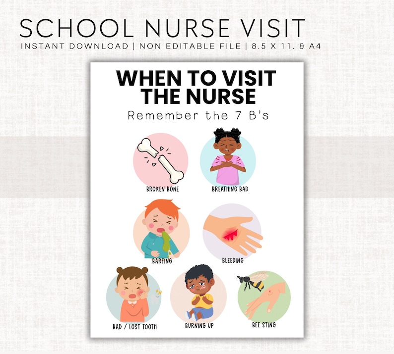 School Nurse Clinic Decor, School Nurse Sign, School Nurse Office ...