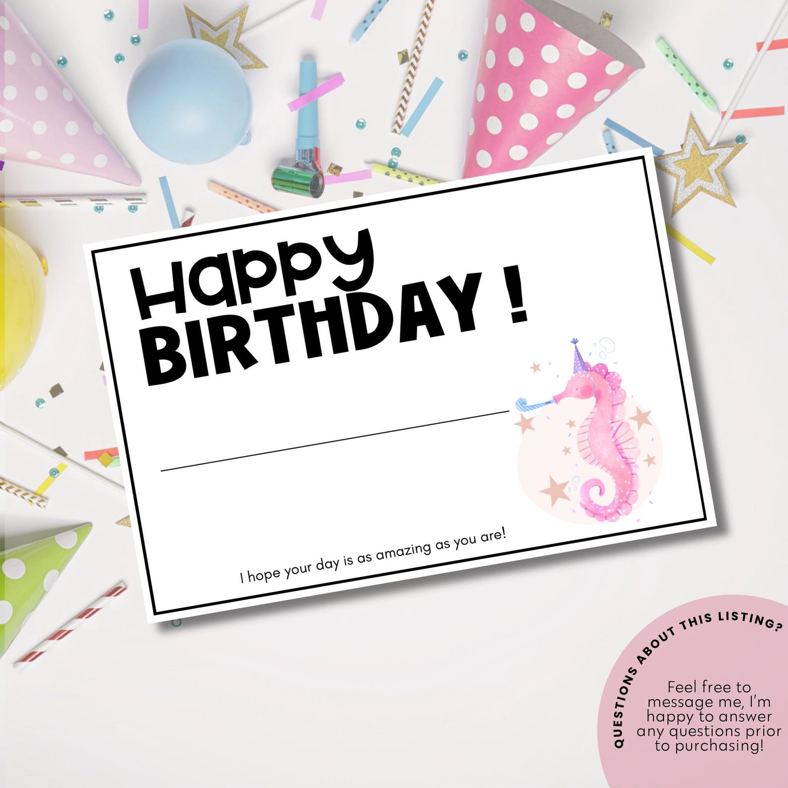 Happy Birthday Card for Students, Classroom Birthday, Student Birthday ...