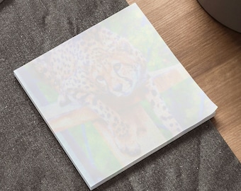 Cheetah Spirit Post-it® Note Pad, 50-sheet Animal Print Sticky Notes ...