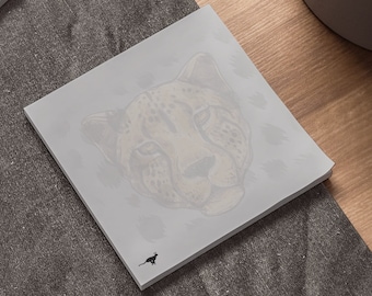 Cheetah Spirit Post-it® Note Pad, 50-sheet Animal Print Sticky Notes ...