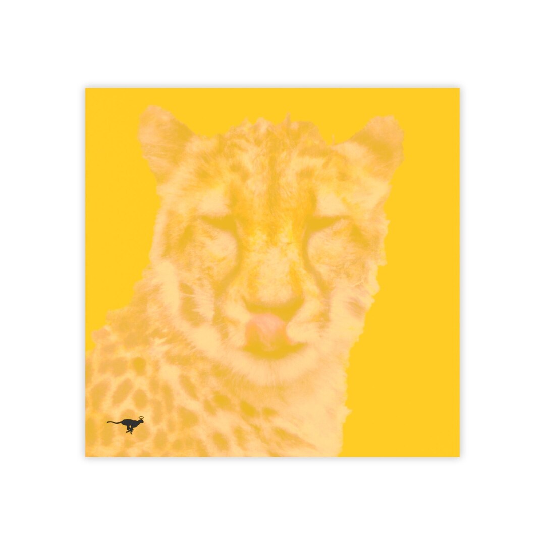 Cheetah Spirit Post-it® Note Pad, 50-sheet Animal Print Sticky Notes ...