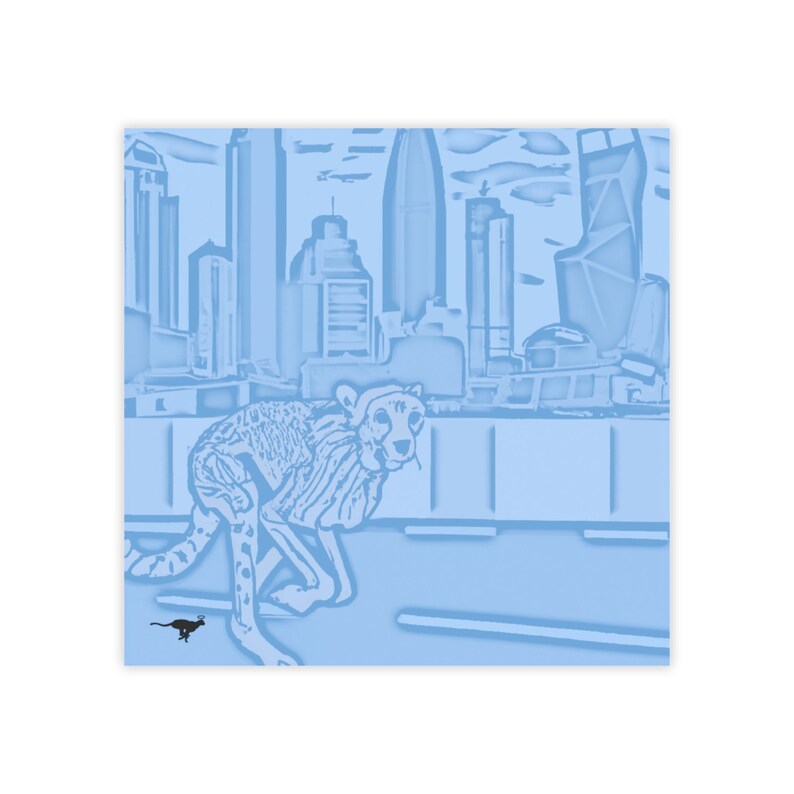 Cheetah Spirit Post-it® Note Pad, 50-sheet Animal Print Sticky Notes ...