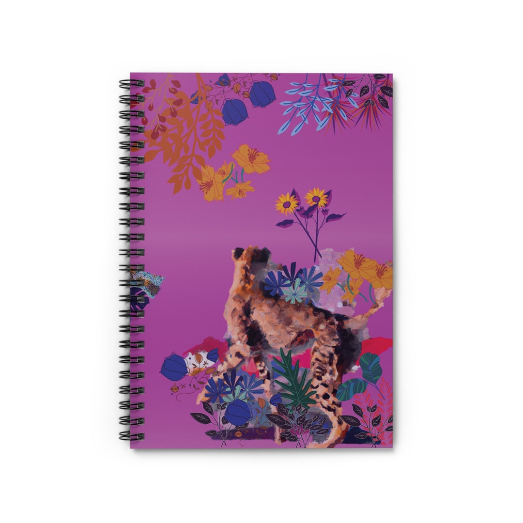 Cheetah Spirit Spiral Notebook, Ruled Line Writing Journal, Stylish ...