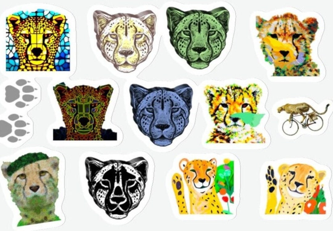 Cheetah Spirit Stickers Sheet | Office | Stationery | Accessorize ...