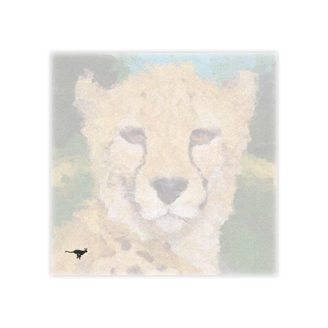 Cheetah Spirit Post-it® Note Pad, 50-sheet Animal Print Sticky Notes ...