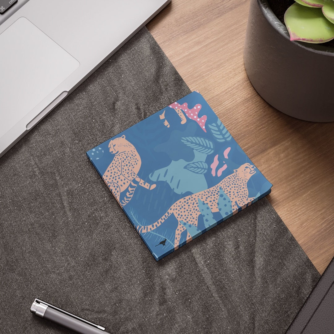 Cheetah Spirit Post-it® Note Pad, 50-sheet Animal Print Sticky Notes ...