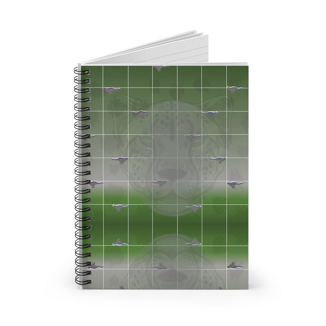 Cheetah Spirit Spiral Notebook, Ruled Line Writing Journal, Stylish ...